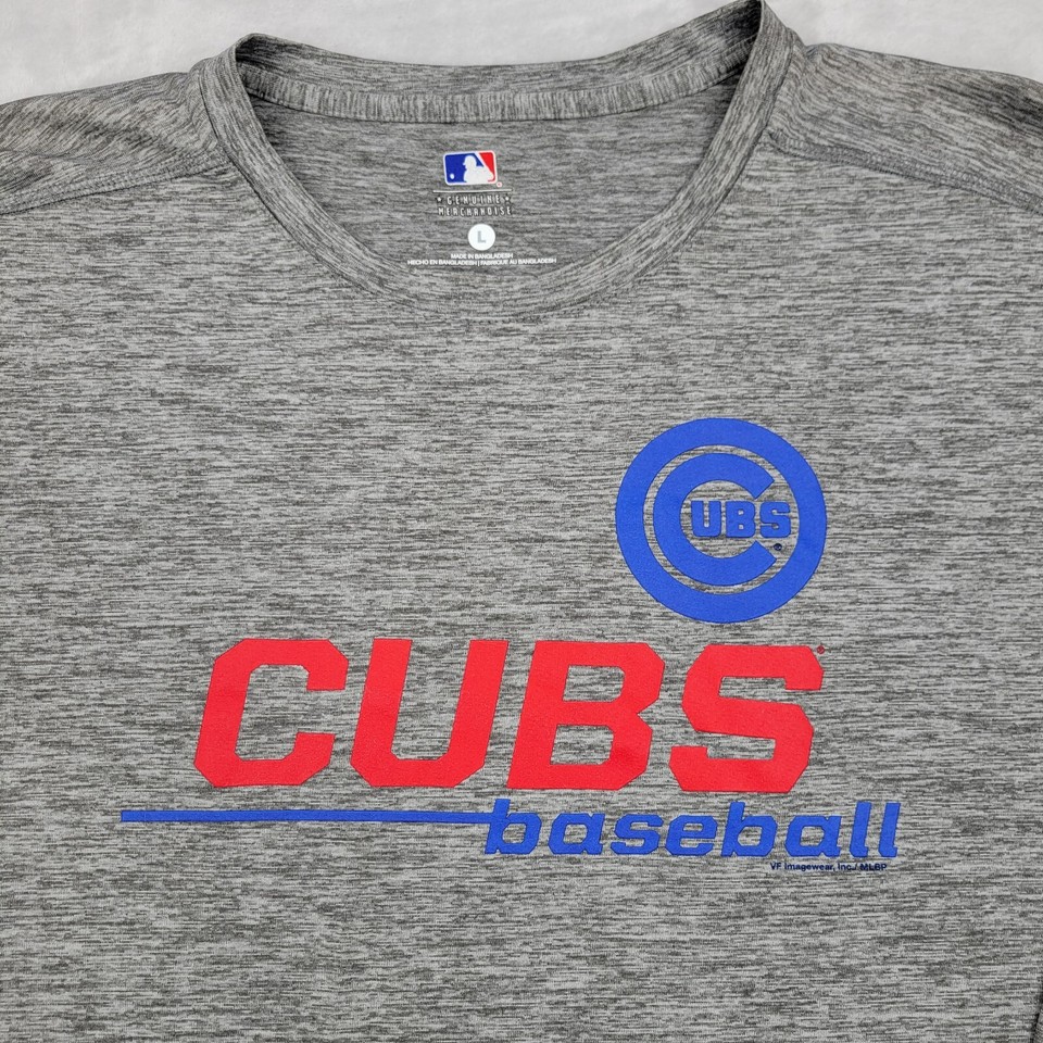 Chicago Cubs Shirt Men Large Team Crewneck Performance Long Sleeve ...