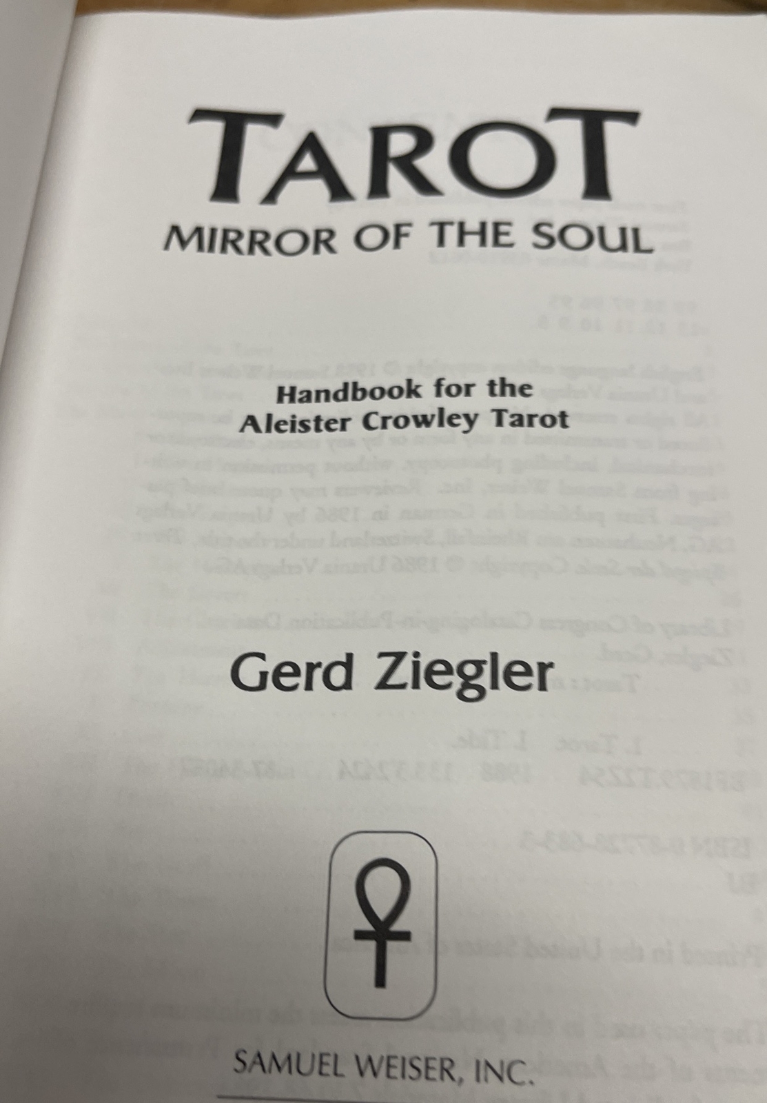 Tarot: Mirror of the Soul : Handbook for the Aleister Crowley Tarot by ...