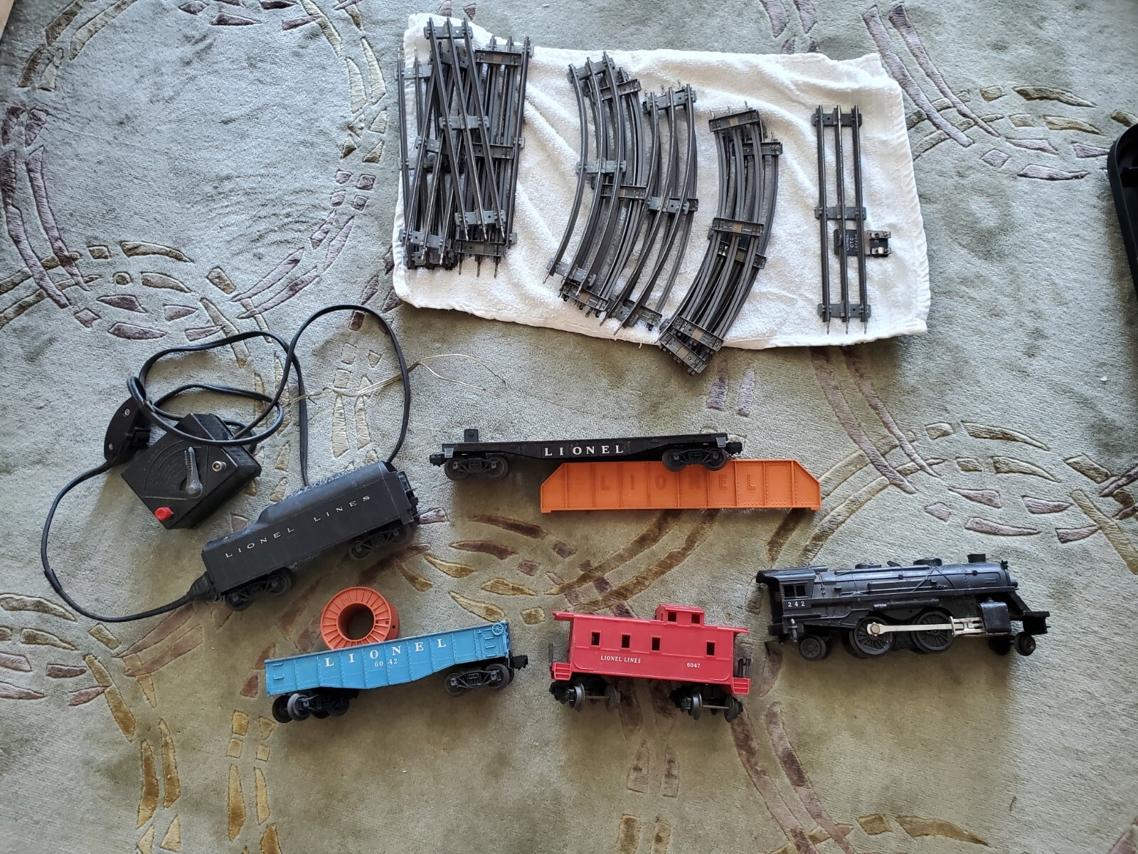 Vintage 1960's Lionel O27 Gage 242 Steam Engine Train Set | eBay