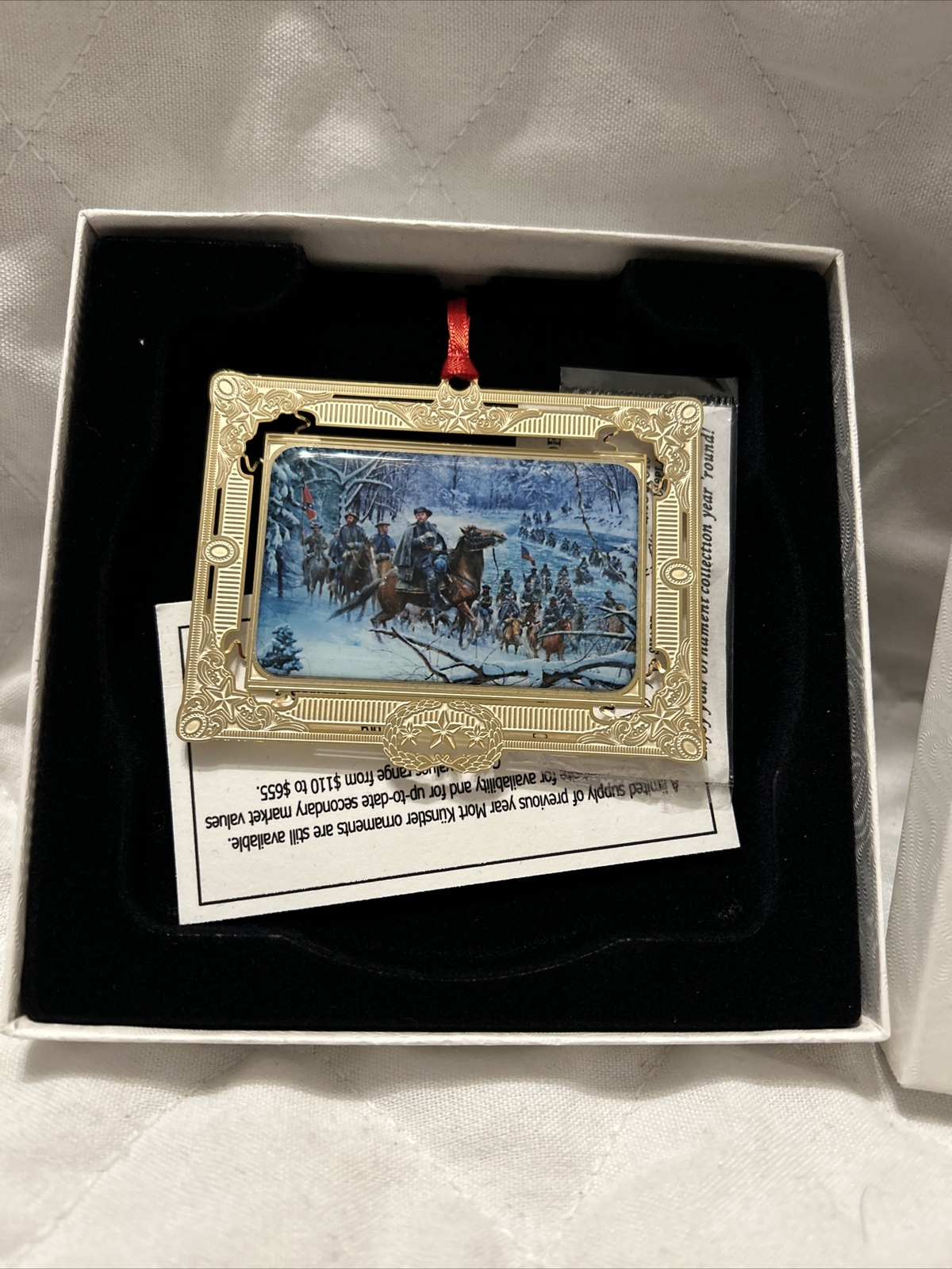2008 Timber Ridge School collectible ornament - Confederate crossing M ...