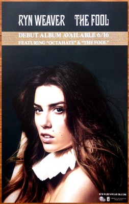 RYN WEAVER The Fool Ltd Ed New RARE Tour Poster +BONUS Indie Rock Pop ...