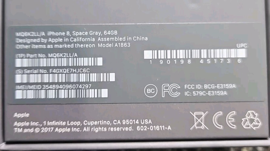 (3) Apple iPhone 8 A1863 64G - MQ6K2LL/A - FOR PARTS - NOT WORKING | eBay