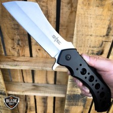 10" HUGE Cleaver Ball Bearing Assisted Open Pocket Folding Knife Razor ...