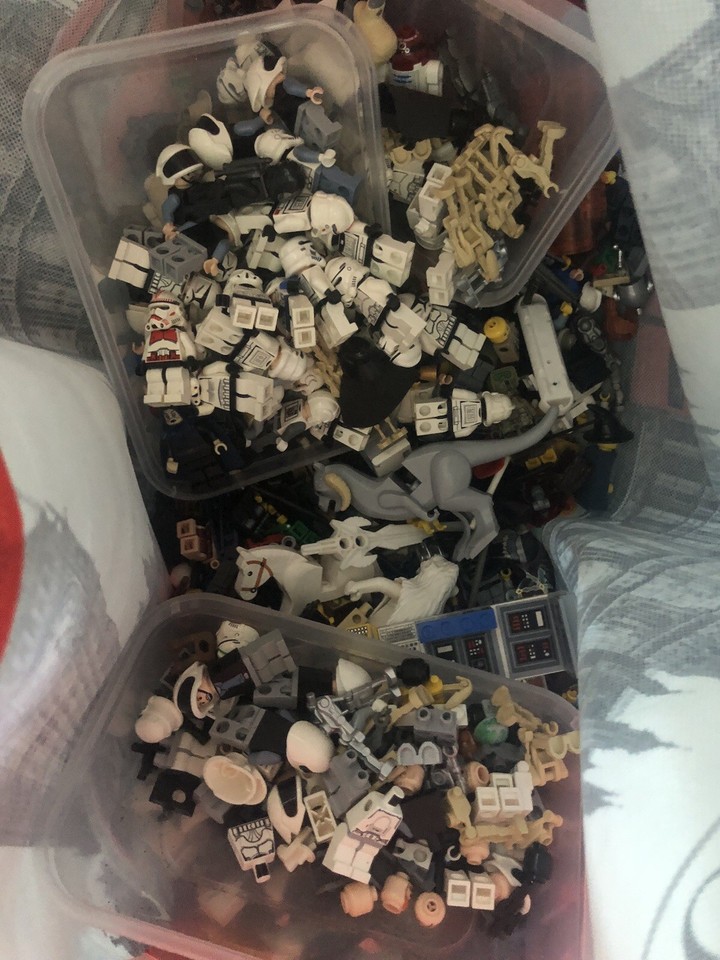 Genuine LEGO Bundle Mixed Bricks,Parts,Pieces,figures extras. JobLot ...