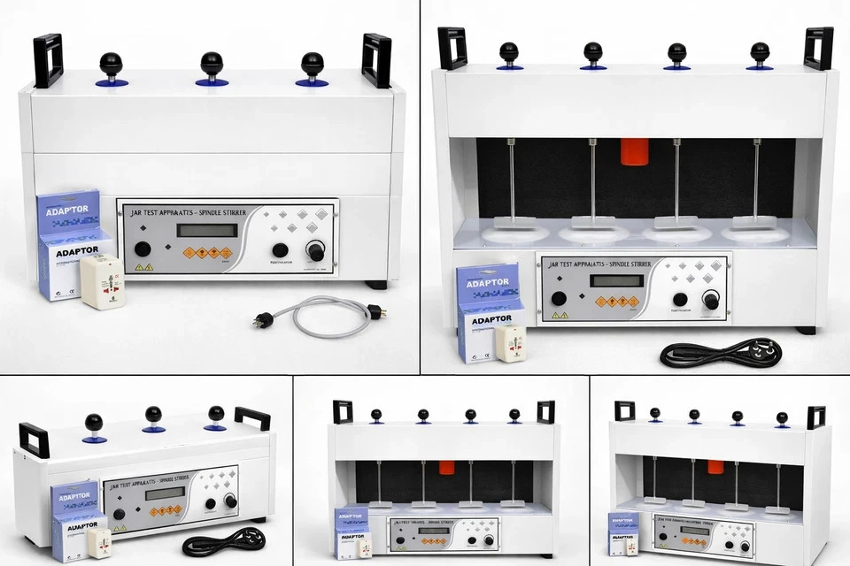 220V Flocculation Digital Jar Test Apparatus 4 Spindle SHIPPING FROM US ...