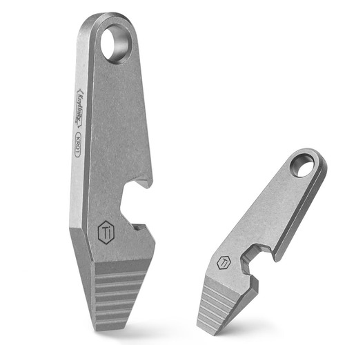 KR01 Titanium EDC Pry Bar Multitool, 6 in 1 Mini Crowbar Keychain Tool ...