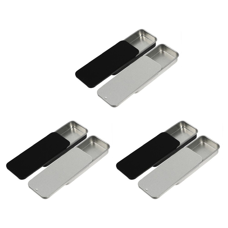 6 Pcs Small Sweets Cases Push Lid Candy Tins Metal Box for Small Item ...