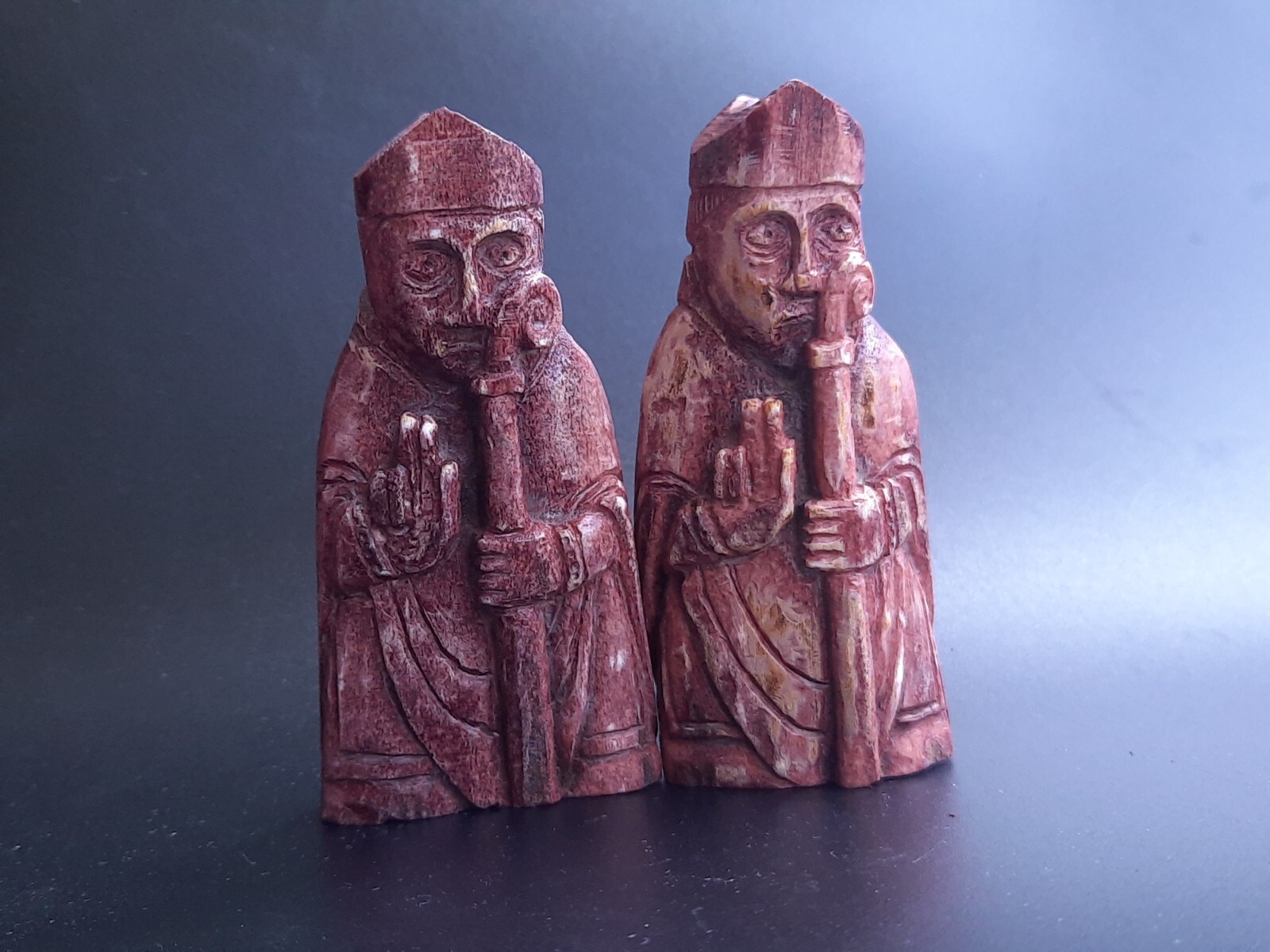 Bishop, Lewis Chessmen, hand made piece, historical collectible Chess ...