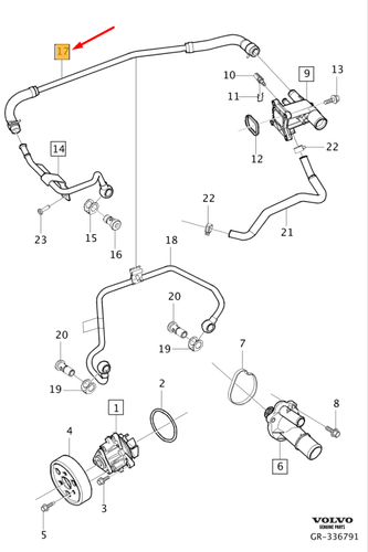 VOLVO V60 MK1 Turbokompressor Pipe 31370474 NEW GENUINE | eBay