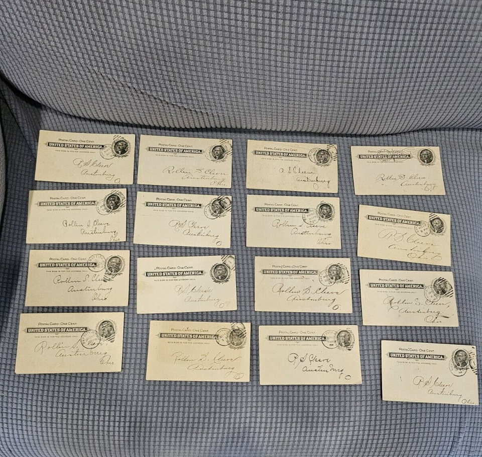 Lot of Thirty-Three (33) One Cent Postcards - Late 1800 - Early 1900s ...