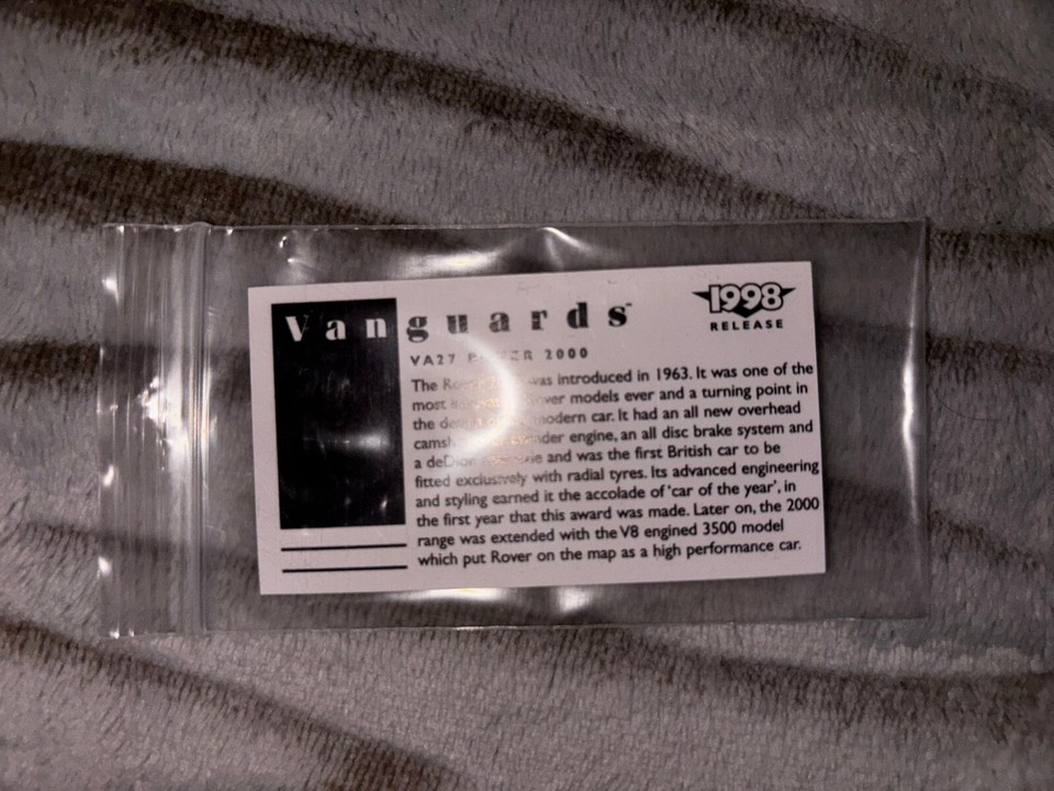 Lledo Vanguards VA27001 Rover 2000 Police in White MIB | eBay UK