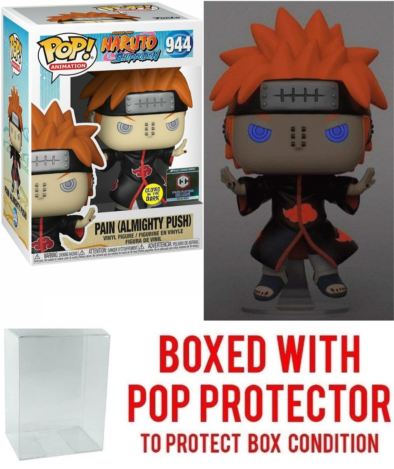 Funko POP! Pain (Almight Push) #944 GITD Chalice Exclusive Vinyl Figure ...
