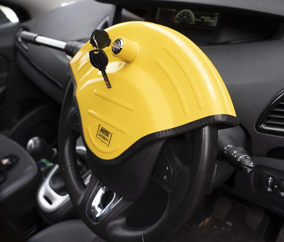 Car 4x4 Van Anti Theft High Security Disc Type Steering Wheel Lock ...