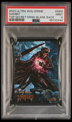 2023 Fleer Ultra Wolverine Top Secret Minis Blank Back Gambit 2/5 PSA 9 ...