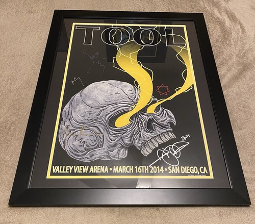 Band signed! TOOL San Diego California 2014 Official Poster Adam Jones ...