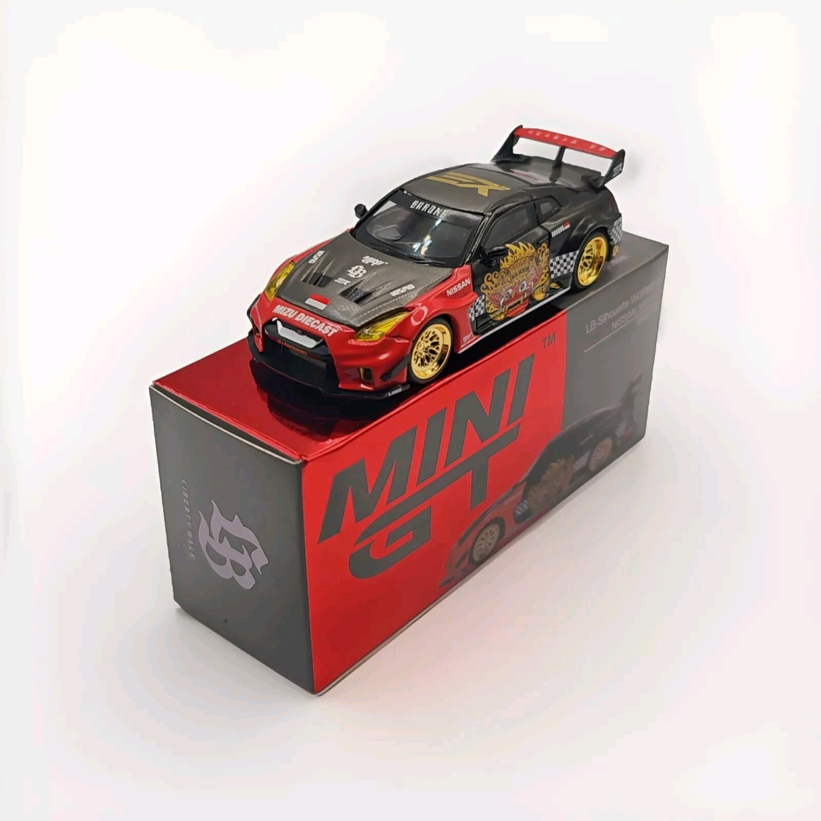 Mini GT x MIZUDIECAST 1:64 LBWK GT NISSAN R35 GTR Ver.1 “BARONG” #651 ...