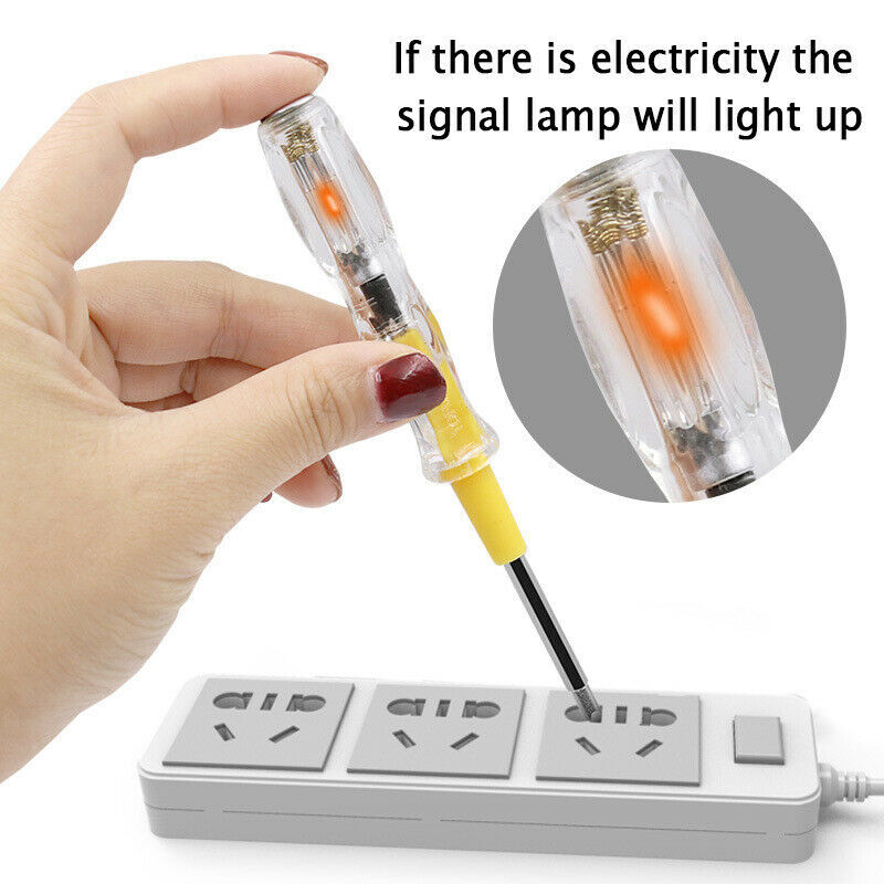 3 Pack AC 100V - 500V LED Electric Test Tester Pen Screwdriver Voltage ...