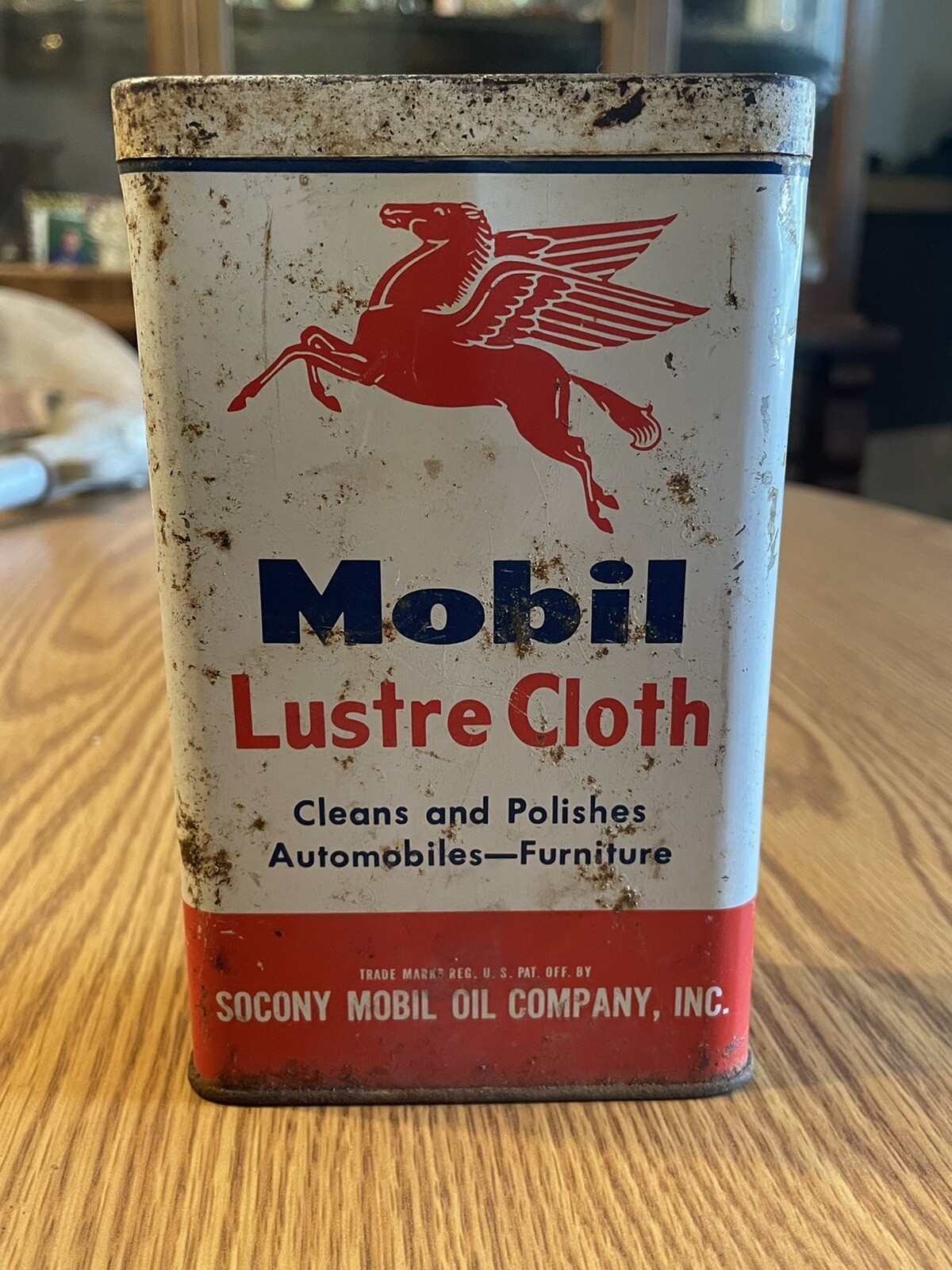 VINTAGE MOBIL PEGISUS LUSTRE CLOTH (1950s) Socony Mobil | eBay