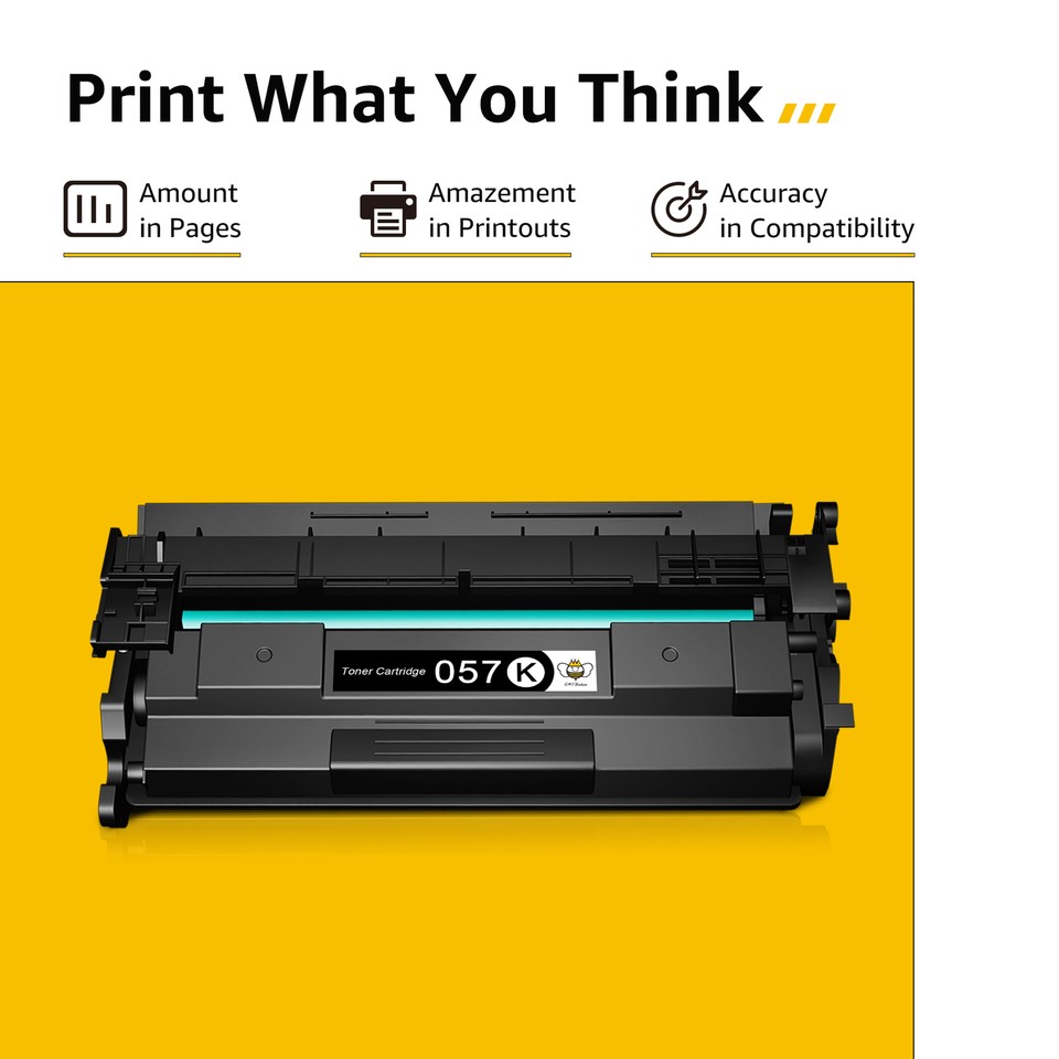 10x CRG057 Black for Canon Toner Cartridge ImageCLASS MF445dw LBP227dw ...