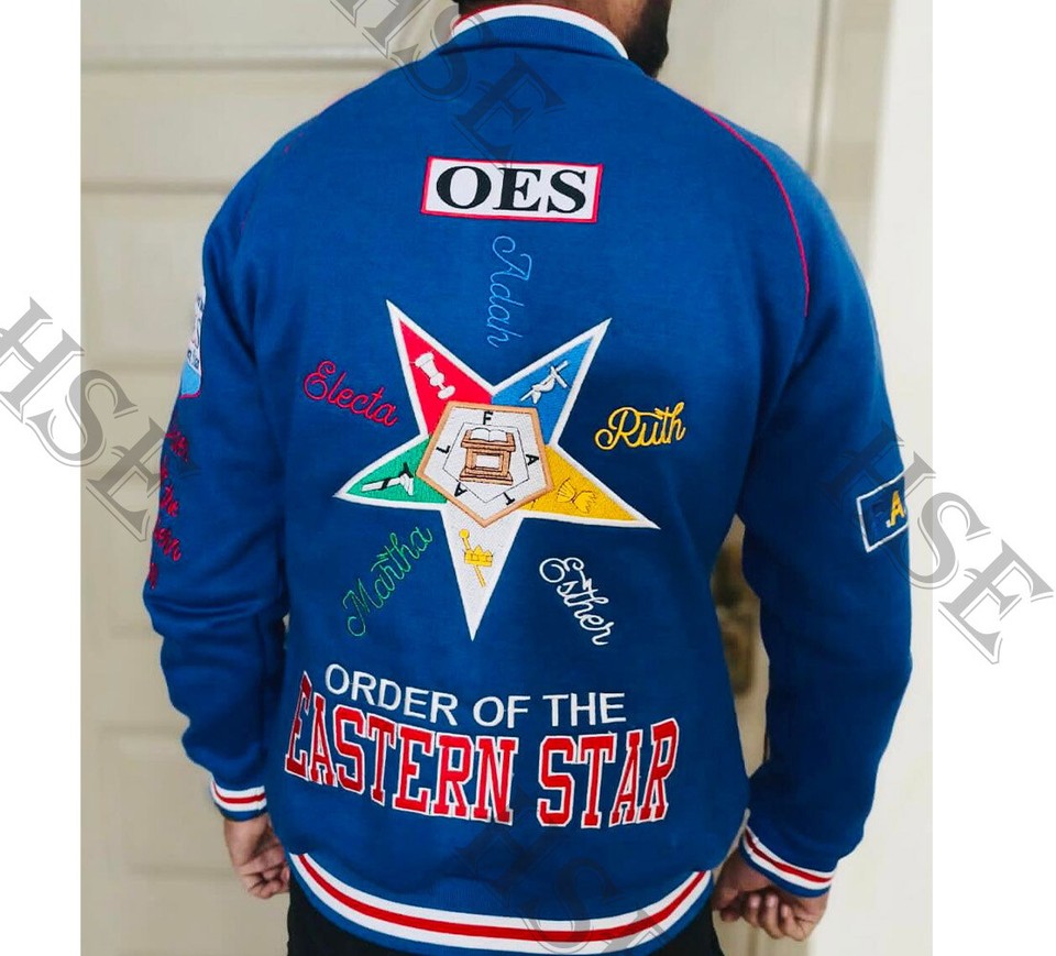 Varsity jackets,OES Jackets,Masonic latter Women Jacket OES ROYAL BLUE ...