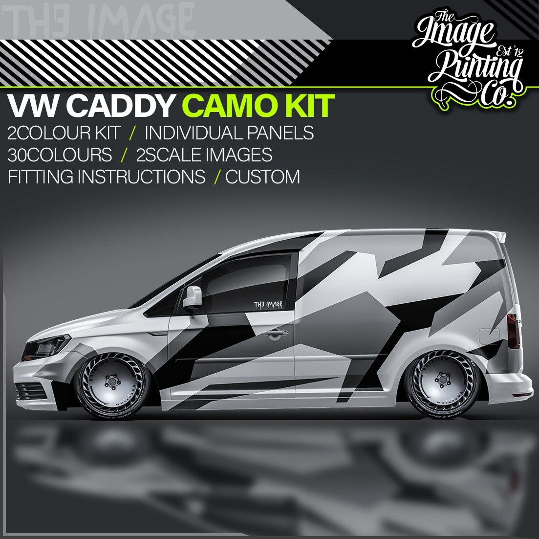 Caddy Camo Vinyl Decals SWB ~ Camouflage Kit ~ Sportline ABT Modified ...