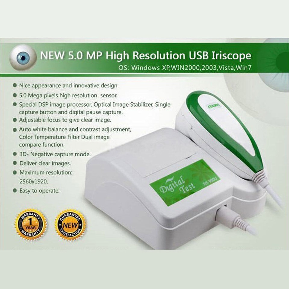 NEW 5.0 MP USB Iriscope Iris Analyzer Iridology camera + pro Iris ...