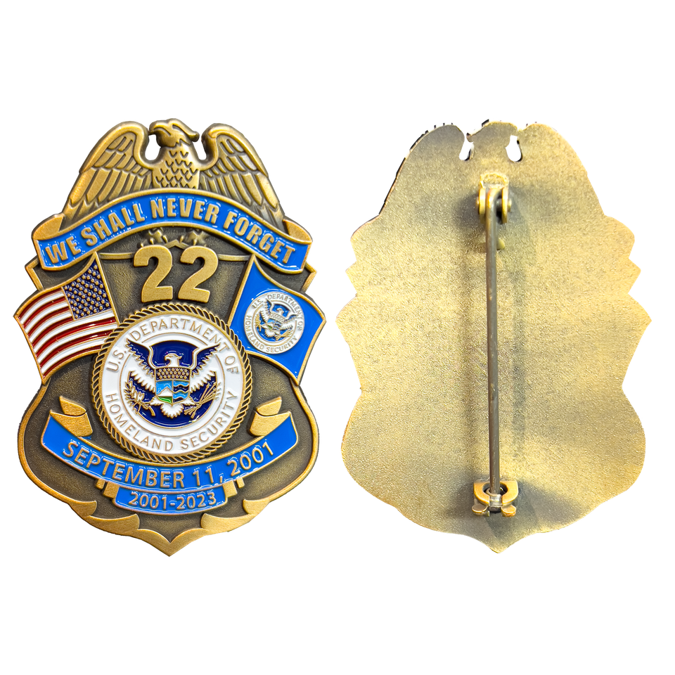 BL3-021 CBP BPA FAM HSI FEMA FPS Officer Agent September 11th 9/11 ...