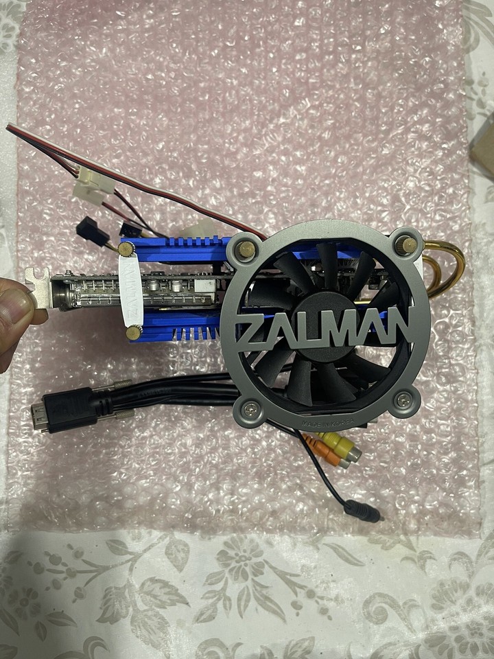 RARE ATI ALL IN WONDER 9600XT 128MB AGP Zalman ZM80D-HP Copper Heat ...