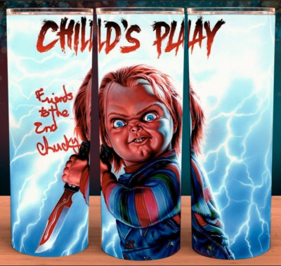 Chucky Child's Play Horror Lightning Bolt Slasher Cup Mug Tumbler | eBay
