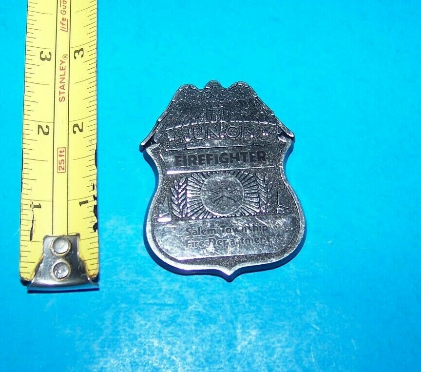 Junior Firefighter Badge Salem Township Fire Department Michigan ...