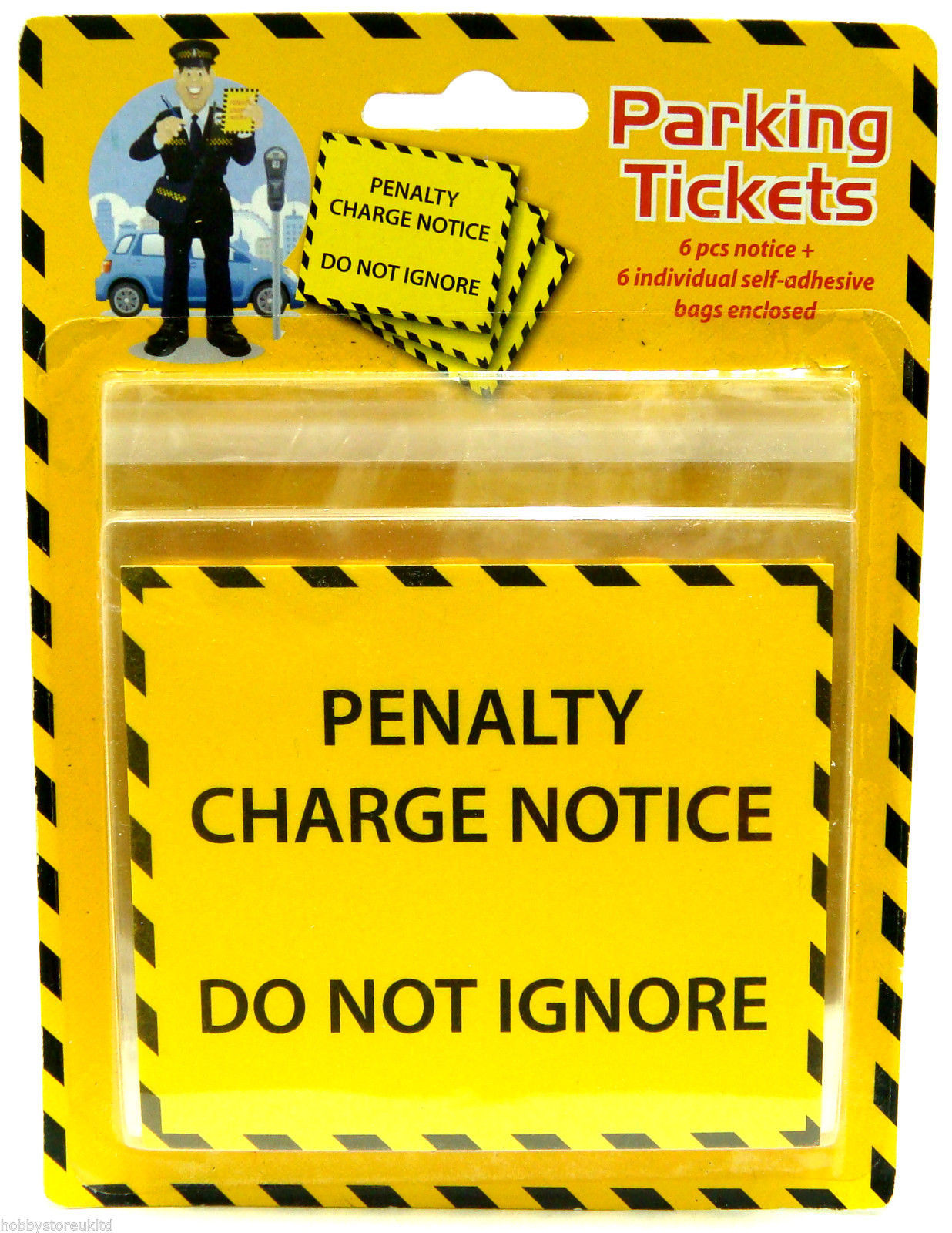 2 Pack of 6 Fake Parking Ticket Good Fun Joke Penalty Charge Notice ...