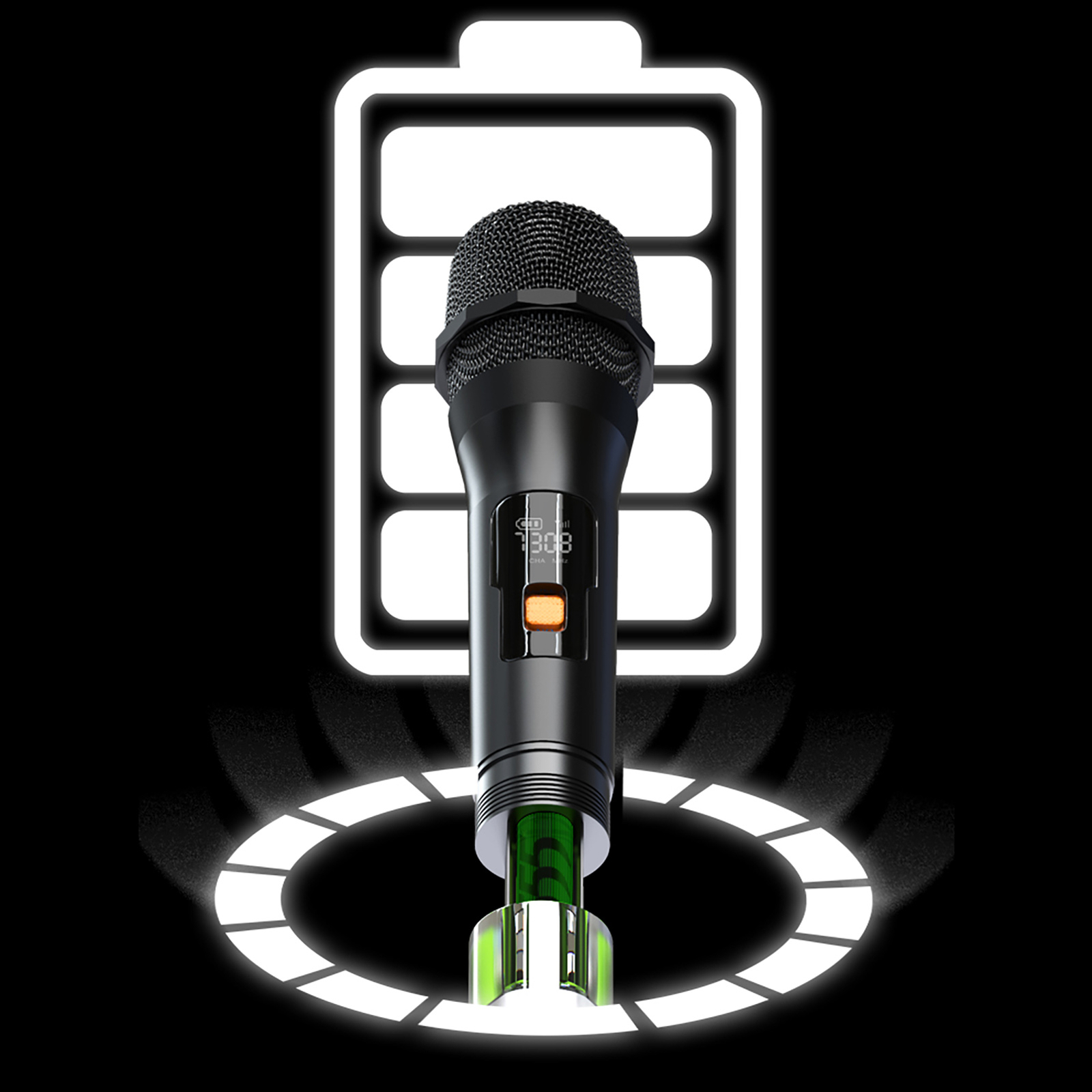 2pcs Handheld Microphone Anti-interference Intelligent Chip Handheld ...