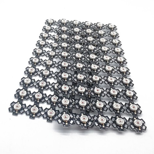 10pcs 3W Deep Red High Power 650-660NM Plant Grow LED Emitter + 20mm ...