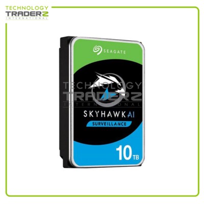 ** ST10000VE001 Seagate SkyHawk AI 10TB 7.2K SATA 6Gbps 256MB 3.5" Hard ...