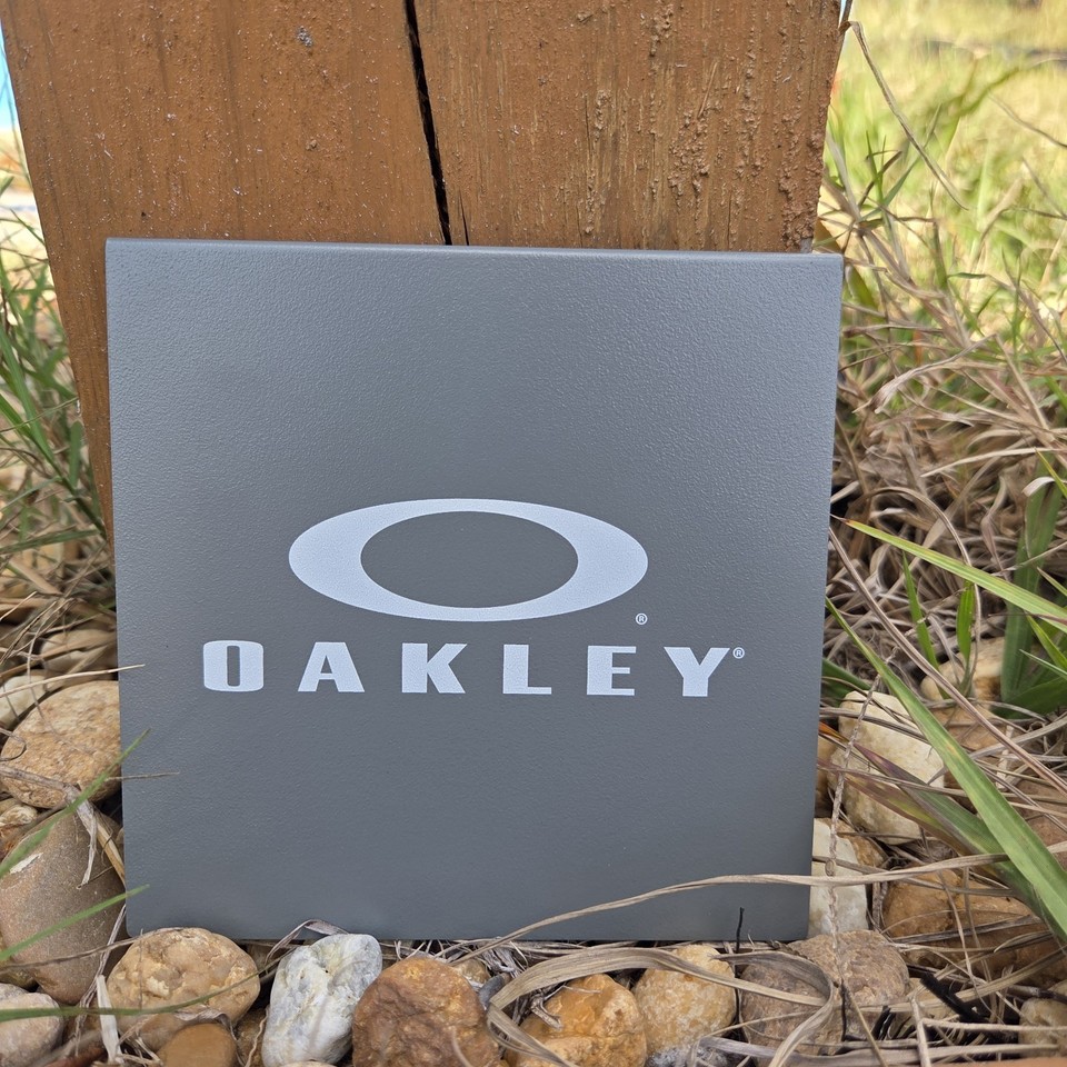 NEW Oakley Store Authentic Promo Retail Display Sign Metal Endcap Y2k ...