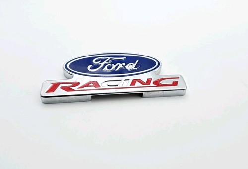 FORD RACING LOGO BADGE SIGN SYMBOL CHROME EMBLEM | eBay