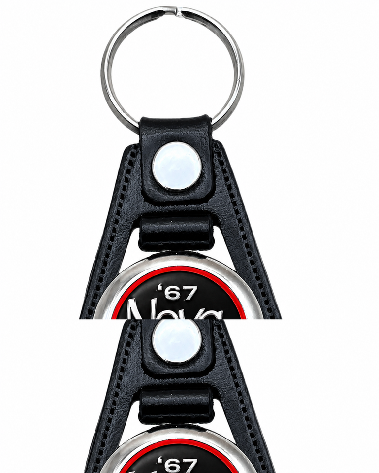 Black leather 1967 NOVA Keychain - Retro - Muscle car | eBay