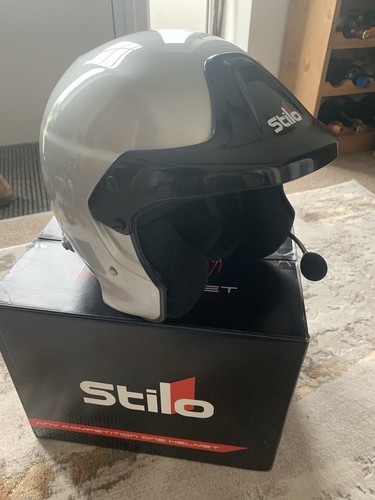Stilo Trophy Des Open Face Rally Helmet with Intercom . FIA In Date ...