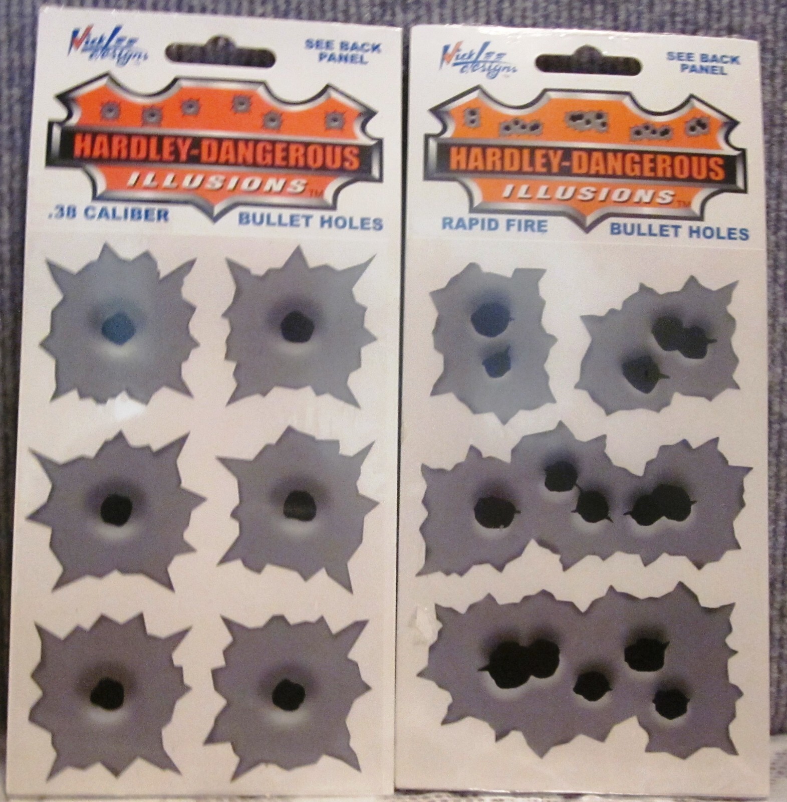 Hardley Dangerous Illusions 38 Caliber & Rapid Fire Bullet Holes 1-6 ...