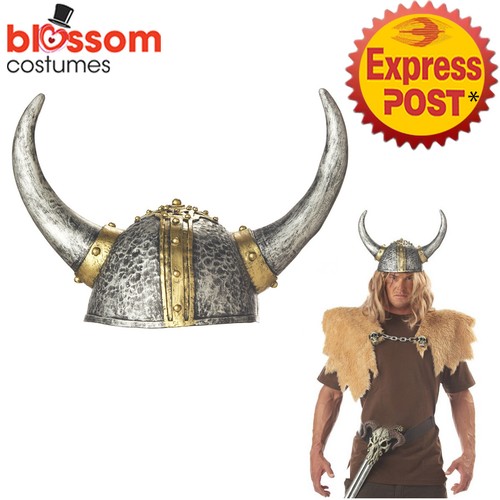 AC420 Roman Viking Helmet Horns Medieval Gladiator Armour Dress Up ...