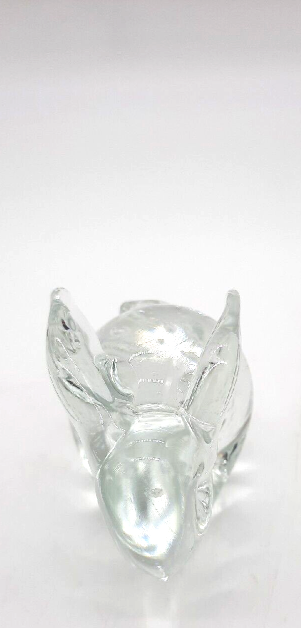 Vintage 3.5" Art Glass Bunny Controlled Bubbles Bullicante Paperweight ...