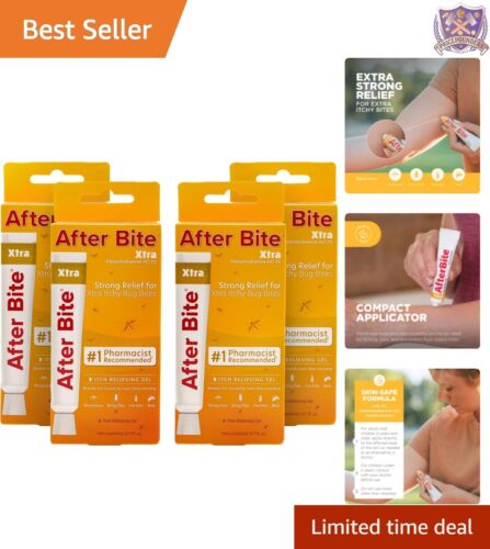 4-Pack Xtra Itch Relief Gel - Travel-Friendly for Mosquito & Fire Ant ...