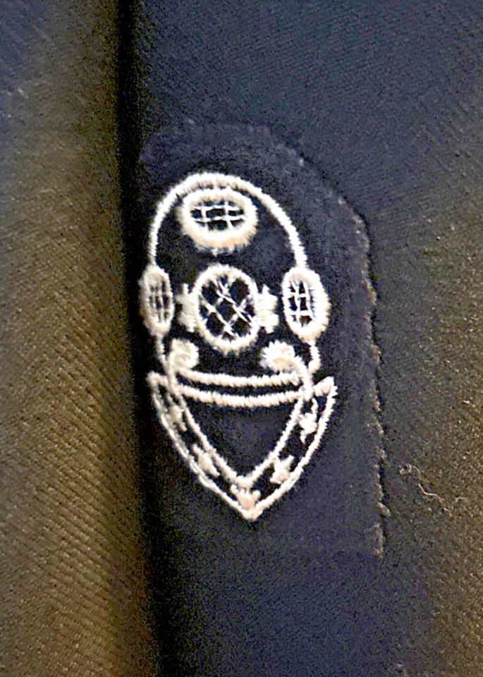 WWII US Navy Diver Uniform Set Named Pearl Harbor Survivor USS Curtiss ...