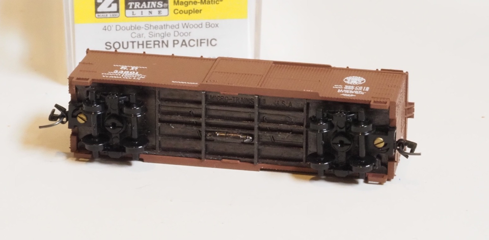 13911 MTL Z-scale 40' OLD ERA Box car w/ single doors SOUTHERN PACIFIC ...