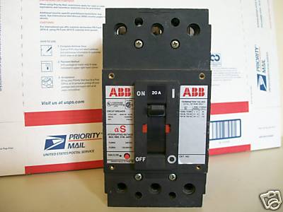 ABB UXAB 727131 R 103 CIRCUIT BREAKER 20 AMP 3 POLE ES | eBay
