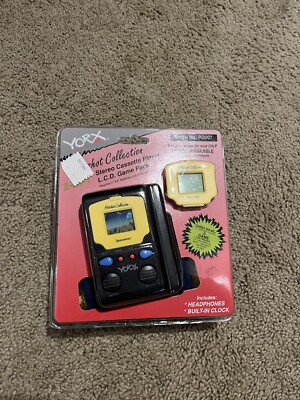 Vintage Yorx Stereo Cassette Player L.C.D. Game Pack With Headphones ...