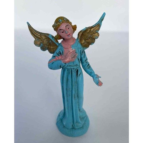 Vintage Woolworth Made In Italy Plastic Nativity Blue Angel Figurine | eBay