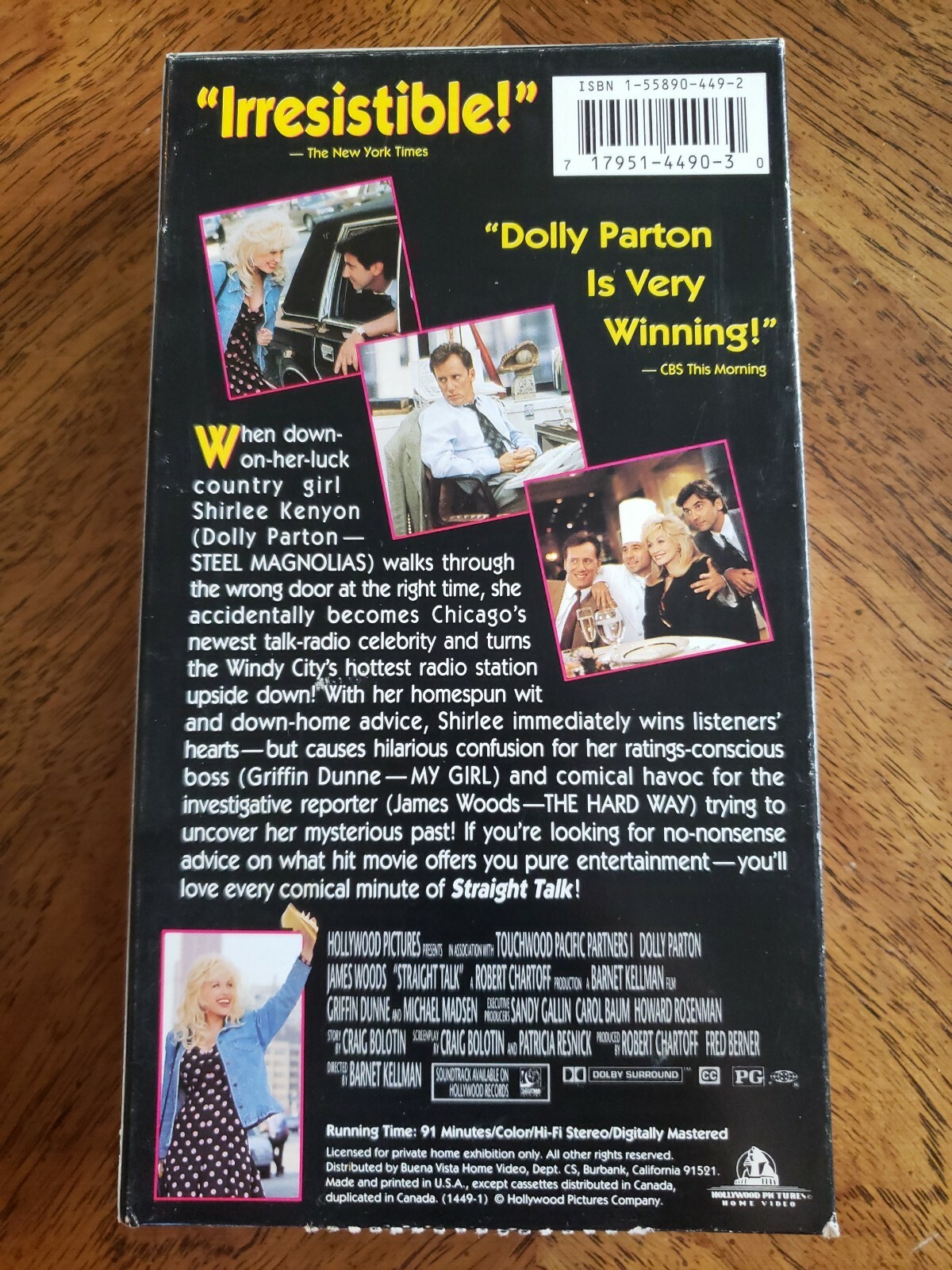 Straight Talk (VHS, 1992) 717951449030 | eBay