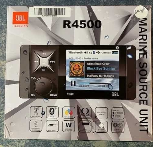 JBL R4500 Wake Series Marine Digital Media Receiver AM/FM, 4-Channel ...