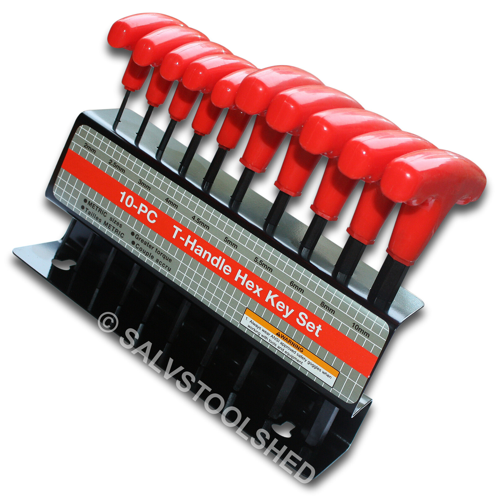 T Handle Hex Key Set Metric & or SAE 10 to 20pc Allen Allan Keys T Bar ...